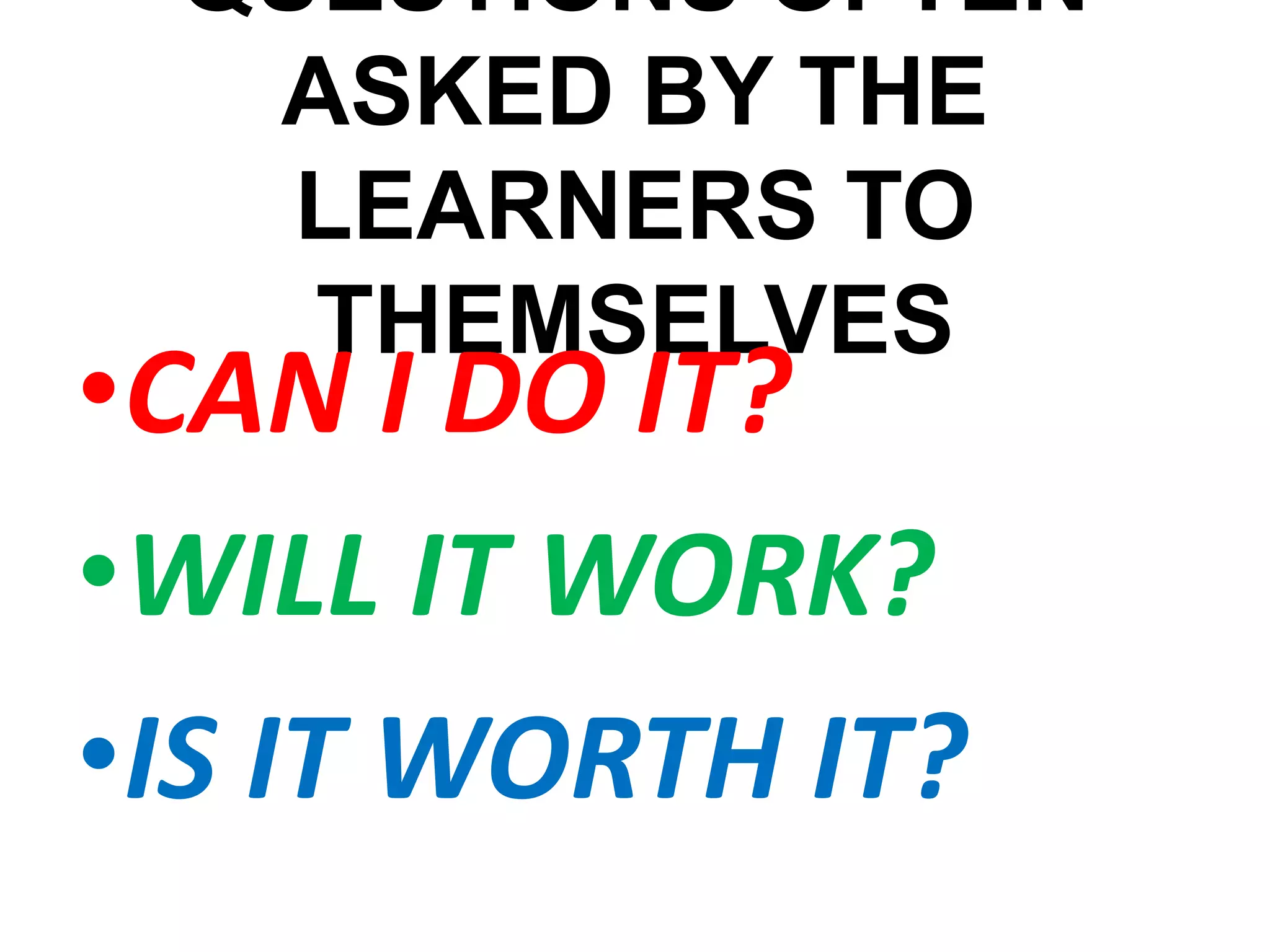 The Learning Situation | PPTX