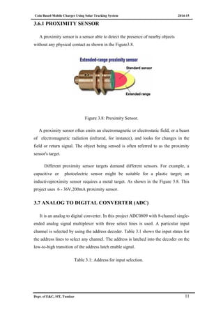 Coin based mobile charging using solar tracking system | DOC