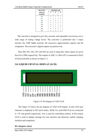 Coin based mobile charging using solar tracking system | DOC