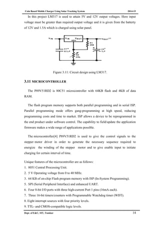 Coin based mobile charging using solar tracking system | DOC