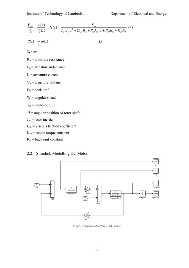 Report pid controller dc motor | PDF