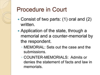 Peaceful Settlement of International Disputes (Part II) | PPT