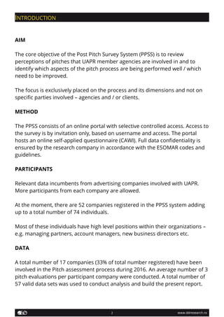 Quantitative Research - Post Pitch Survey | PDF