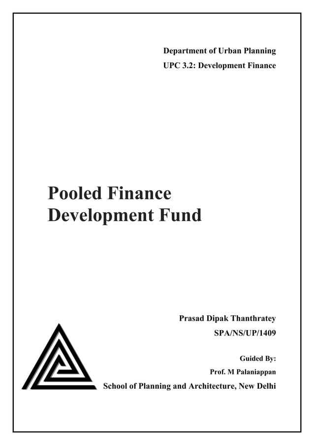 Pooled Finance Development Fund | PDF | Civil Engineering Industry ...