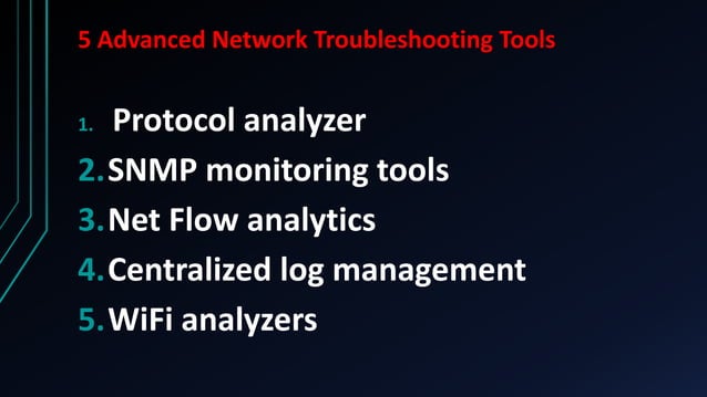 Network Troubleshooting | PPTX