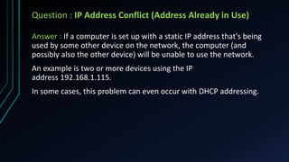 Network Troubleshooting | PPTX
