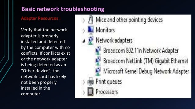 Network Troubleshooting