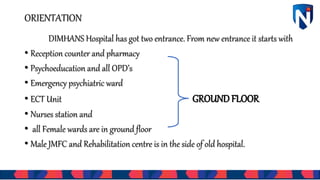 Mental Health Nursing Clinical Posting Report presentation | PPTX