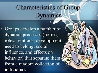 Group dynamics and Ethics | PPTX