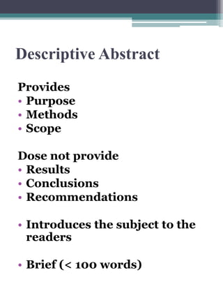 Recommendation Report Front Matter | PPTX