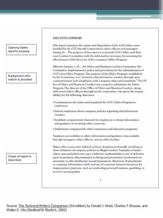 Recommendation Report Front Matter | PPTX