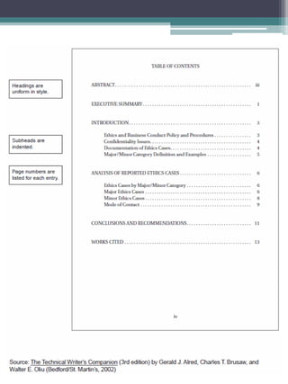 Recommendation Report Front Matter | PPTX