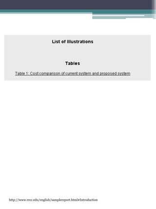 Recommendation Report Front Matter | PPTX