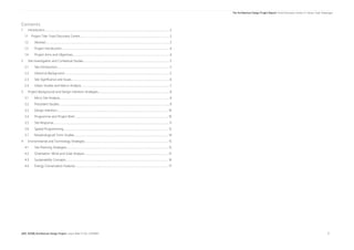 Architecture Design Project Report | PDF