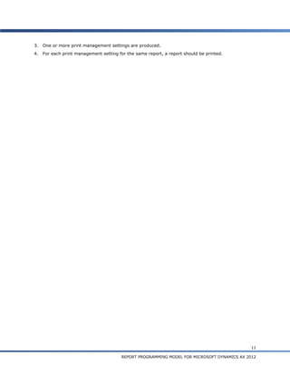Report programming model for microsoft dynamics ax 2012 | PDF