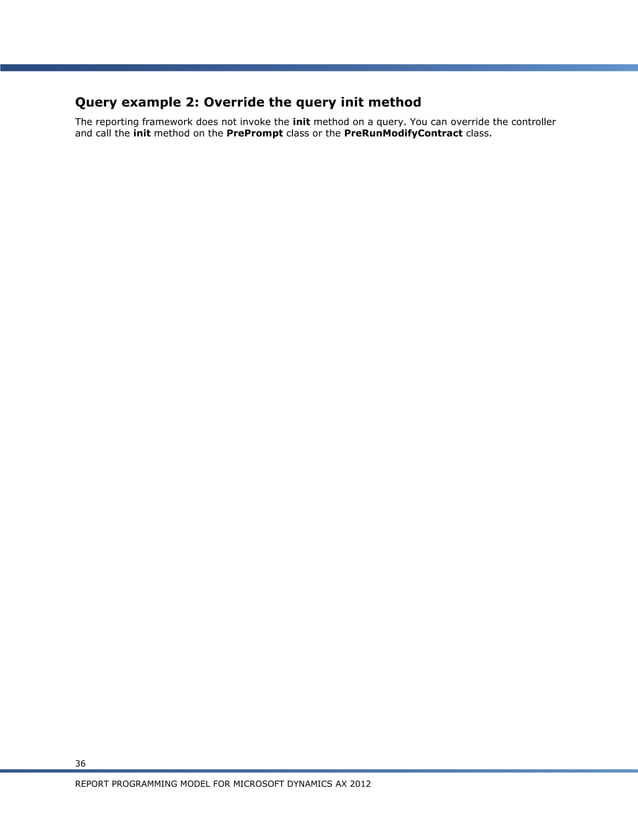 Report programming model for microsoft dynamics ax 2012 | PDF | Databases | Computer Software ...
