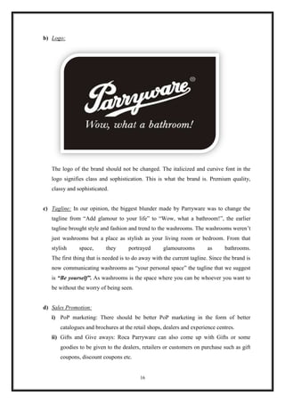 Parryware - Brand Management | DOCX