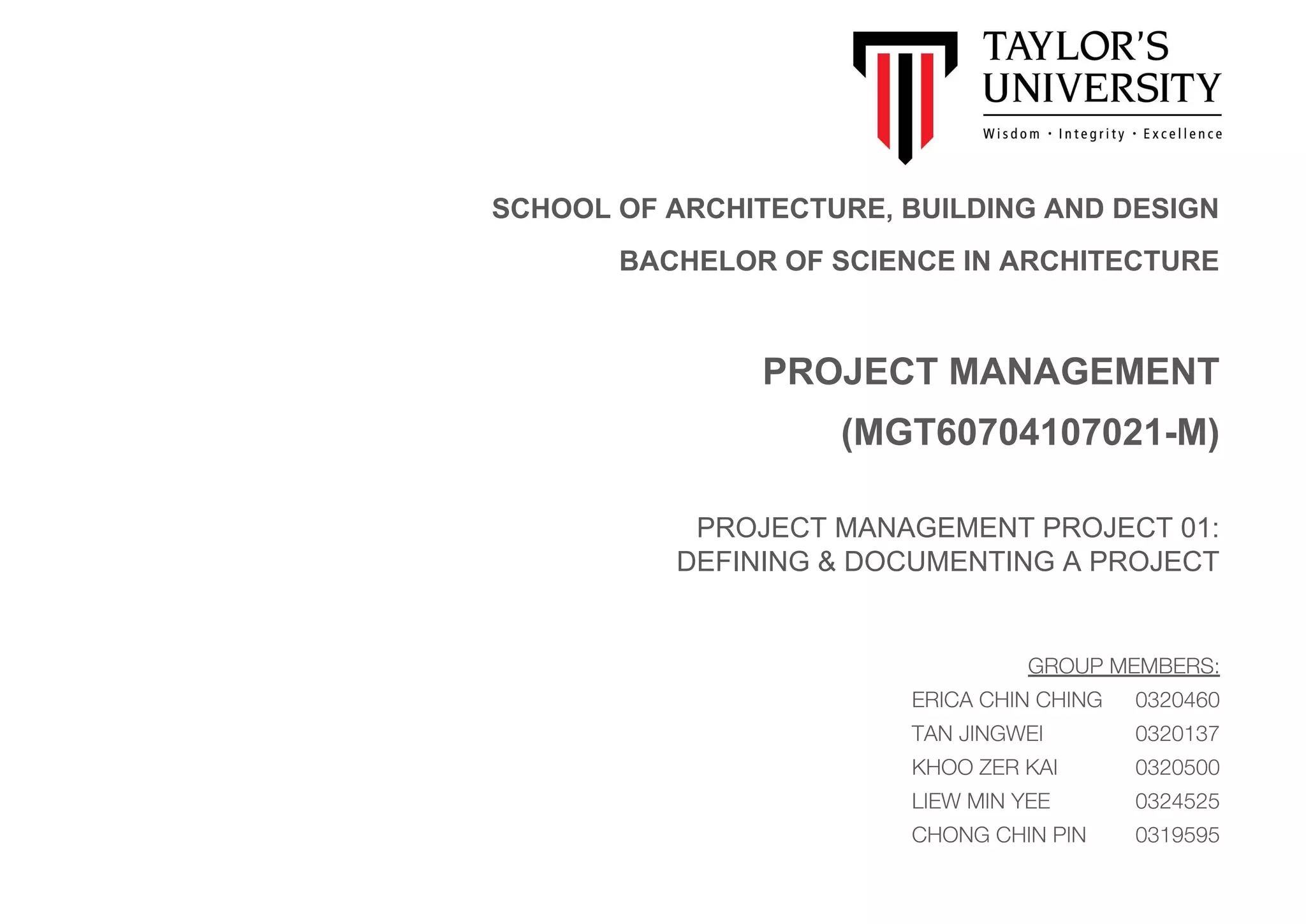 Project Management Project 1 Report: Defining & Documenting A Project | PDF