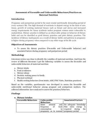 Key Message Dissections on Complementary Feeding and Assessing the ...
