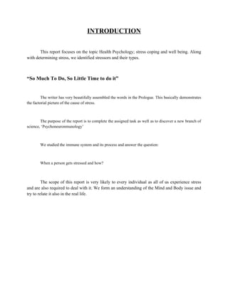 Report (psychology) | DOC | Diseases and Conditions | Medical Health