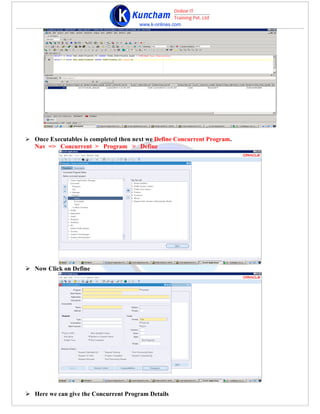 Report Registration Steps with effected tables in ORACLE Applications ...
