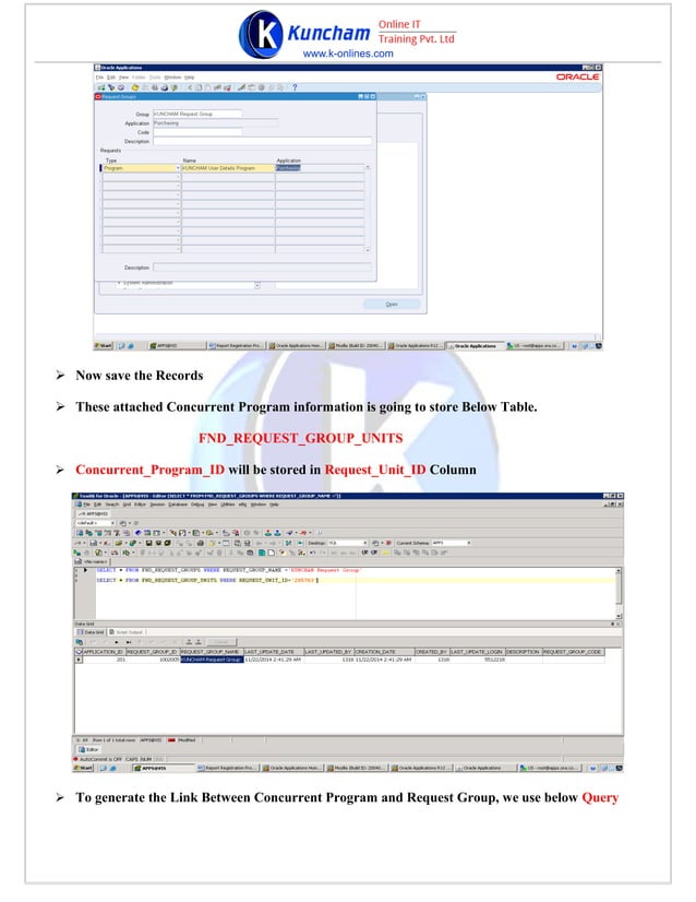 Report Registration Steps with effected tables in ORACLE Applications ...