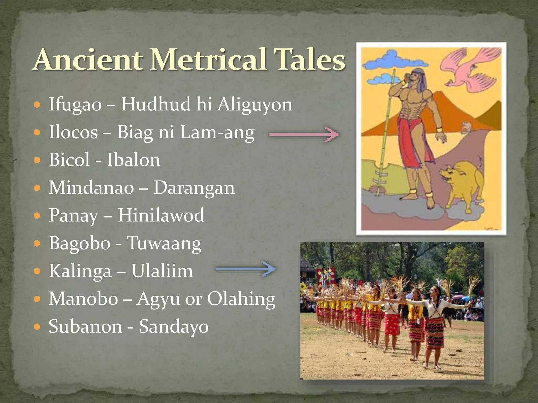 Literary History of the Philippines (Pre-Colonialism Period) | PPTX