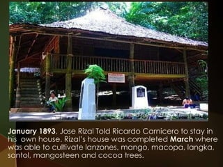 Rizal's Life in Dapitan | PPTX
