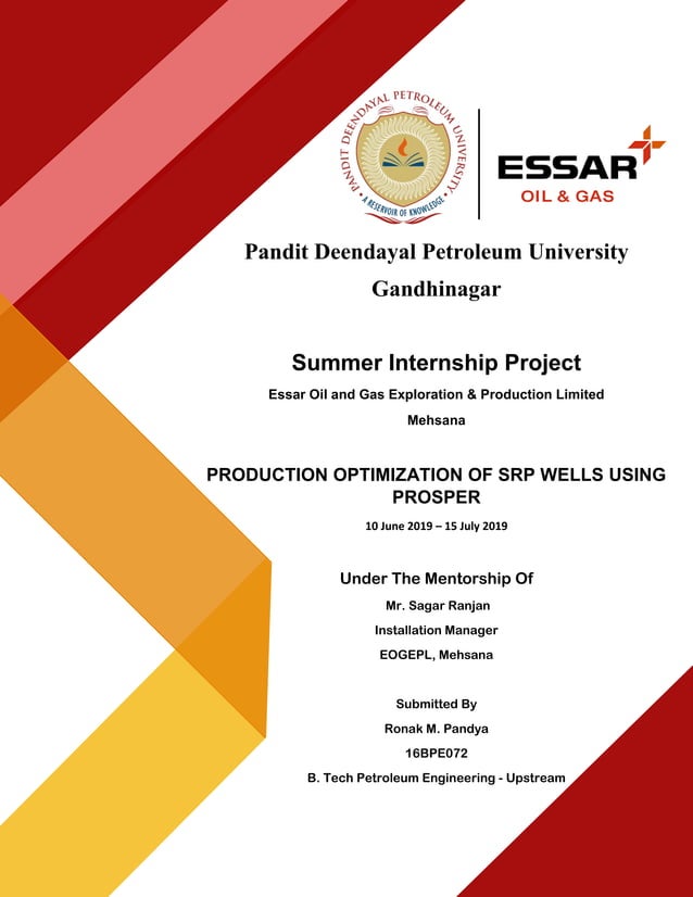 Production Optimization of SRP wells using PROSPER software | PDF ...