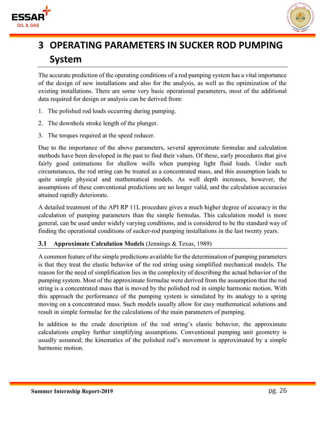 Production Optimization of SRP wells using PROSPER software | PDF ...