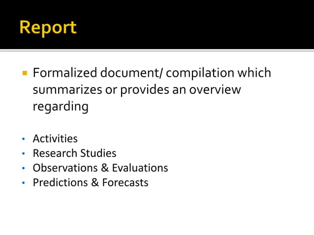 Report Writing | PPT
