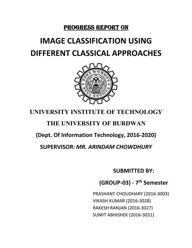 IMAGE CLASSIFICATION USING DIFFERENT CLASSICAL APPROACHES | PDF