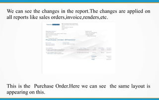Report Layout Configuration in Odoo 13 | PDF