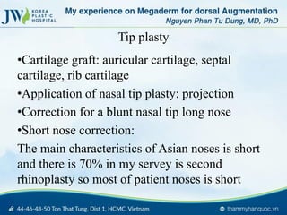 My experience on Megaderm for dorsal Augmentation | PPT