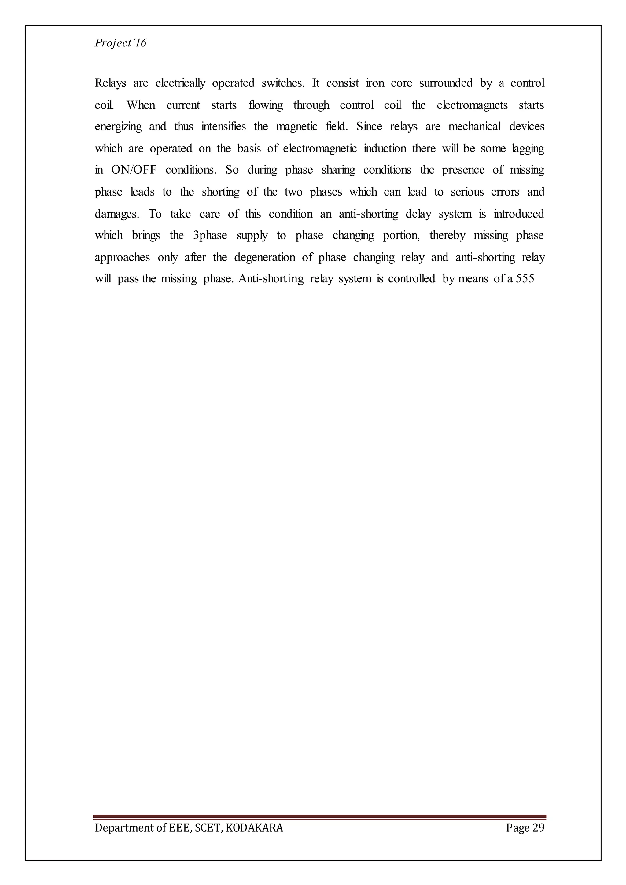 automatic phase changer in three phase supply | DOCX