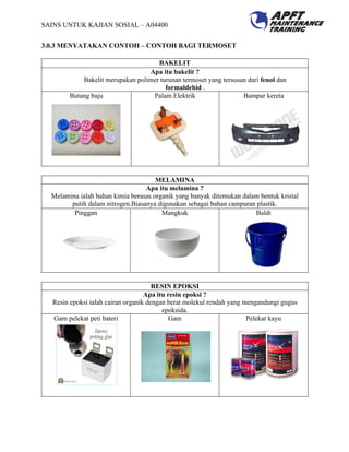 FOLIO BAB 7 PLASTIK TERMOSET | PDF