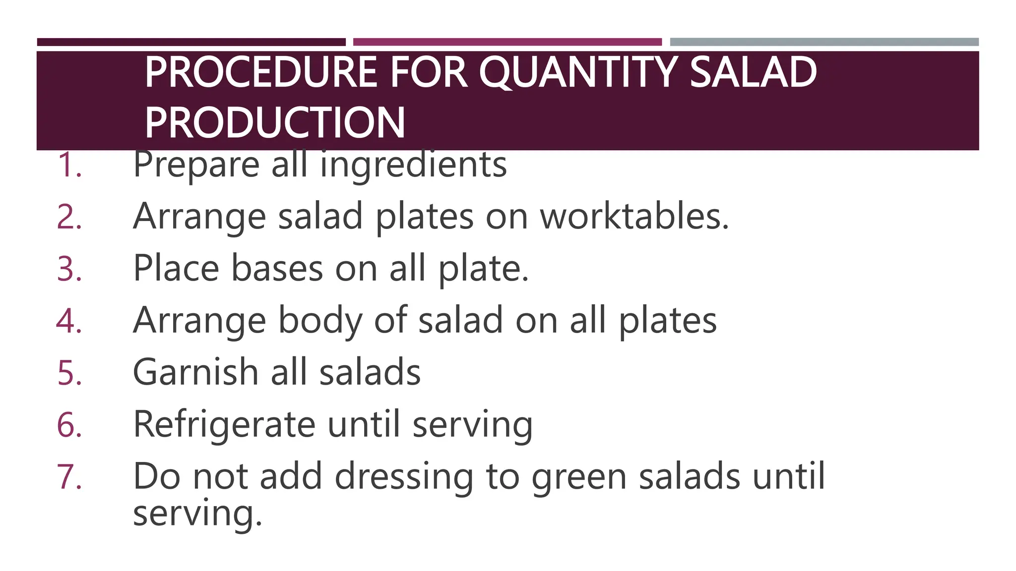 SALAD DRESSING PRESENTATION for Cookery pptx | PPTX