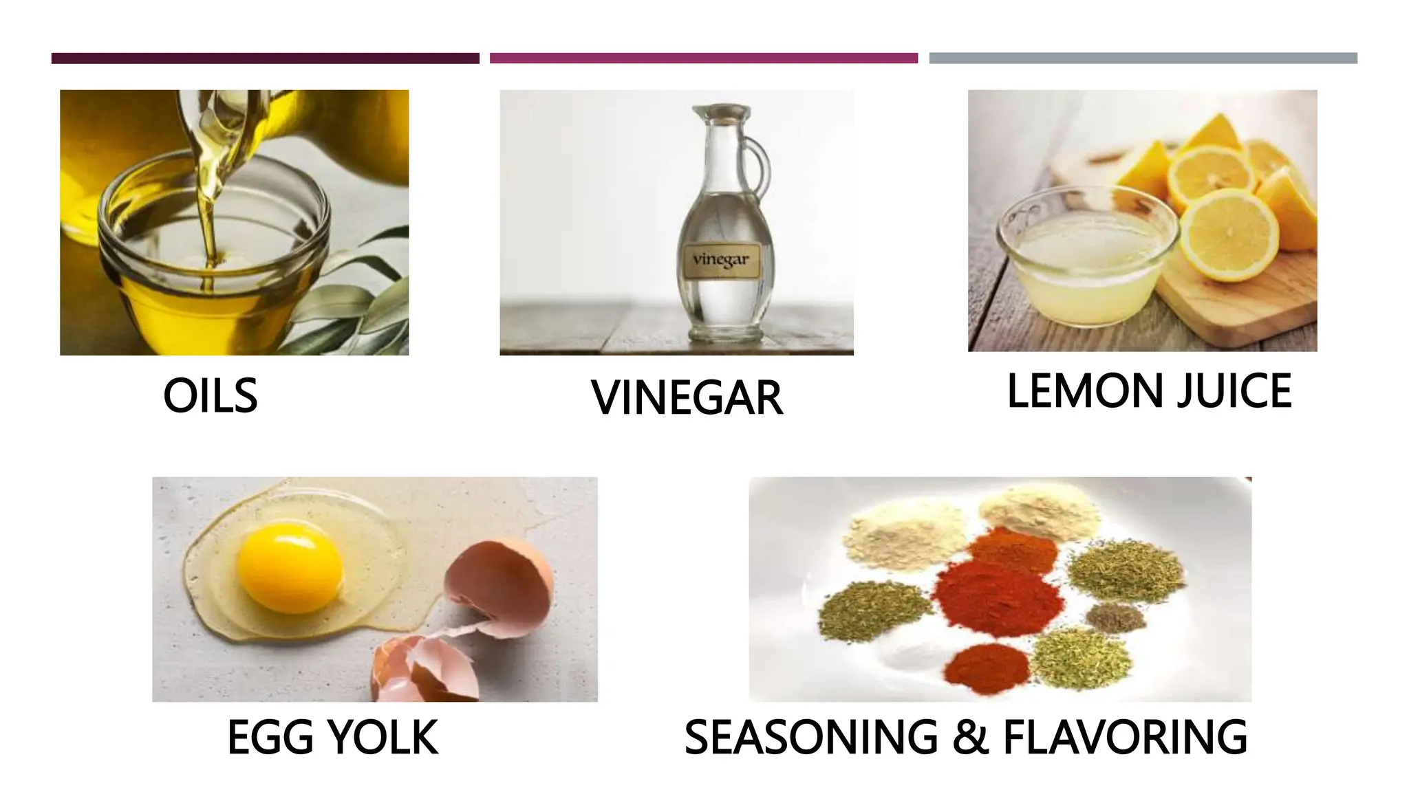 SALAD DRESSING PRESENTATION for Cookery pptx | PPTX