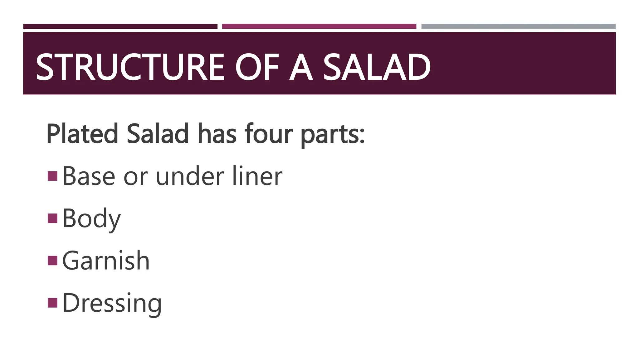 SALAD DRESSING PRESENTATION for Cookery pptx | PPTX