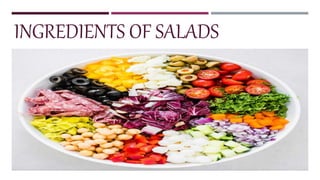 SALAD DRESSING PRESENTATION for Cookery pptx | PPTX