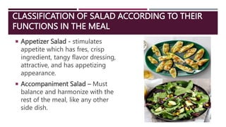 SALAD DRESSING PRESENTATION for Cookery pptx | PPTX