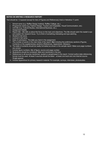 Final Report Writing Guide | DOC