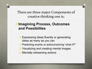 CREATIVE THINKING | PPT