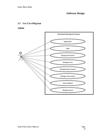 Report on Smart Blood Bank project | DOCX