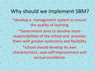 Report sbm | PPT