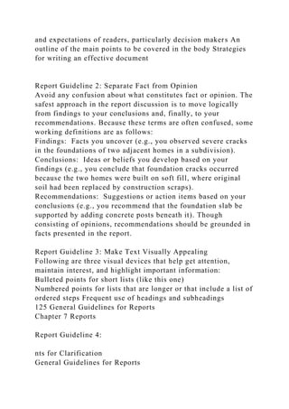 Reports communicate the results of research and activities in an.docx