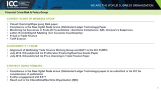 Reports from ICC BC Task Forces - Financial Crime Risk - Graham Baldock ...
