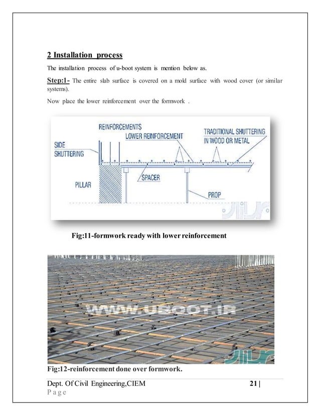 Report sheet on u boot beton | DOCX