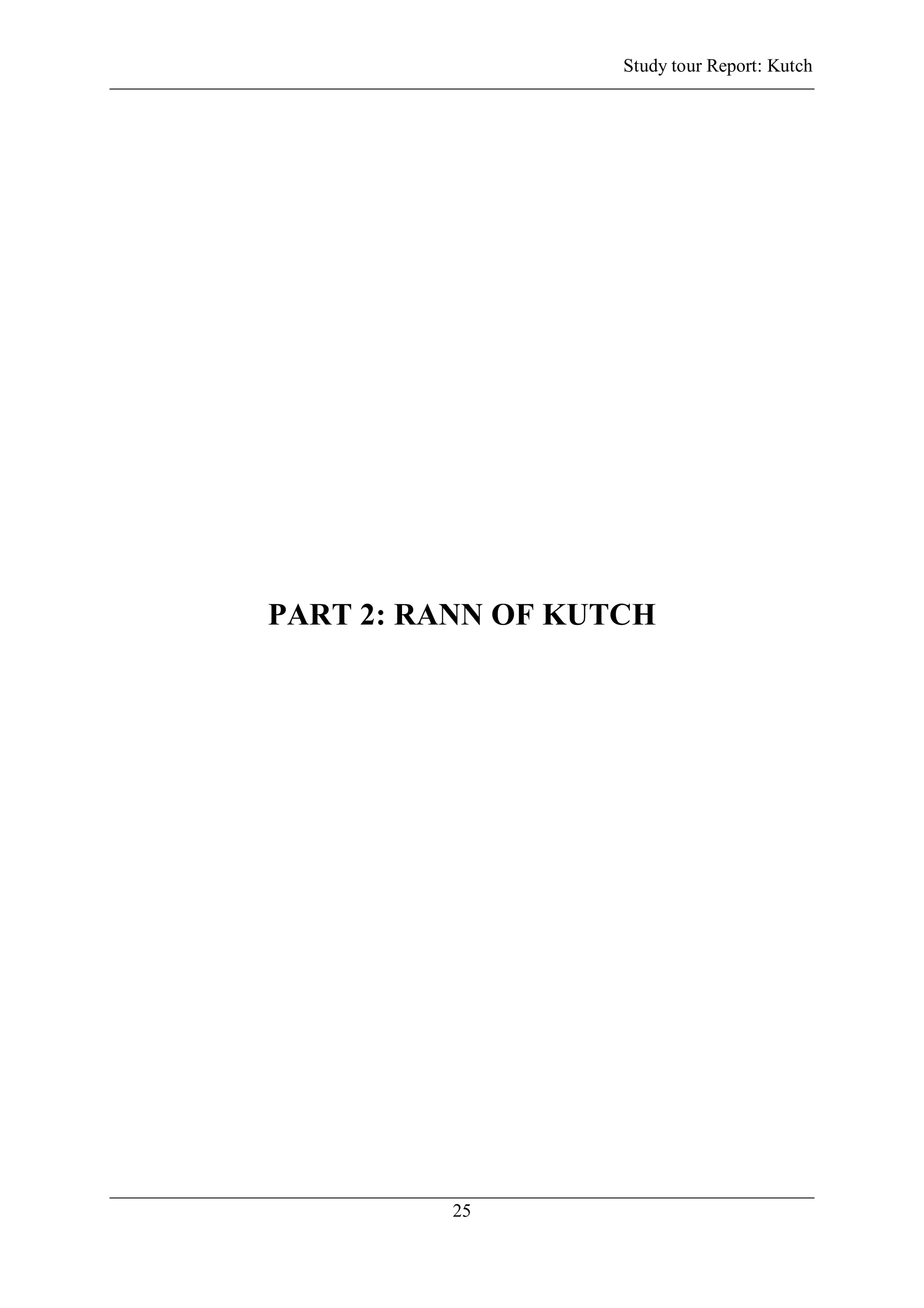 A study report on Kutch-Bhuj | PDF