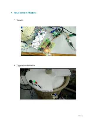 Report smart dustbin | PDF